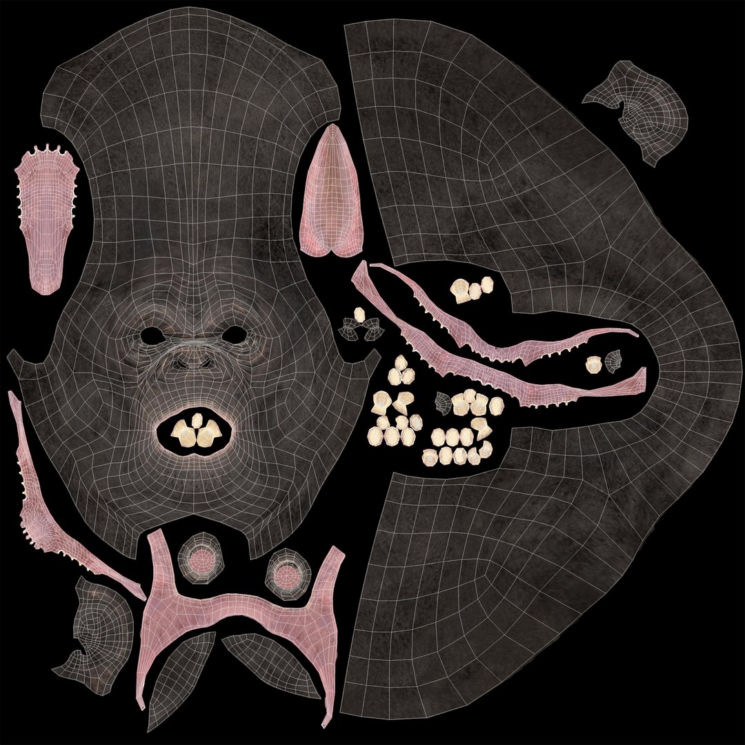 3D King Kong Head | 1148899 | TurboSquid