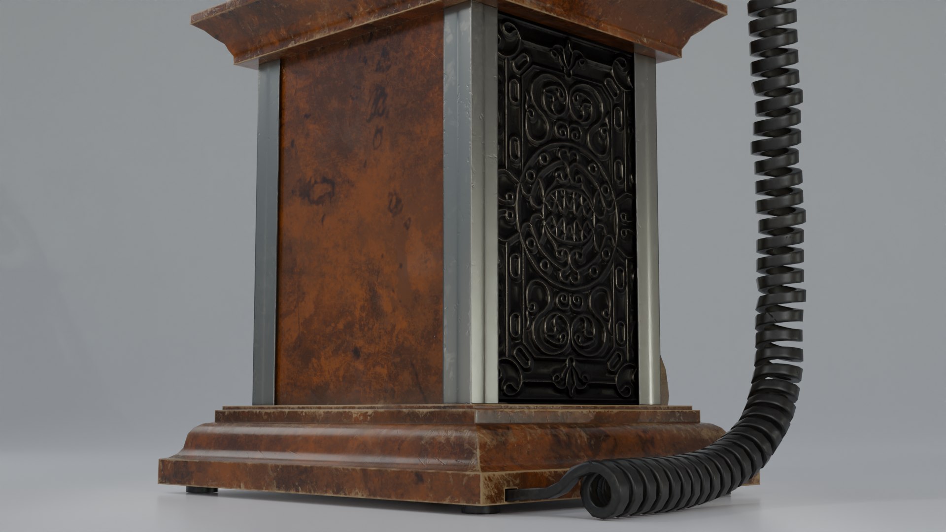 3D Low poly Old Antique Phone - TurboSquid 2166126