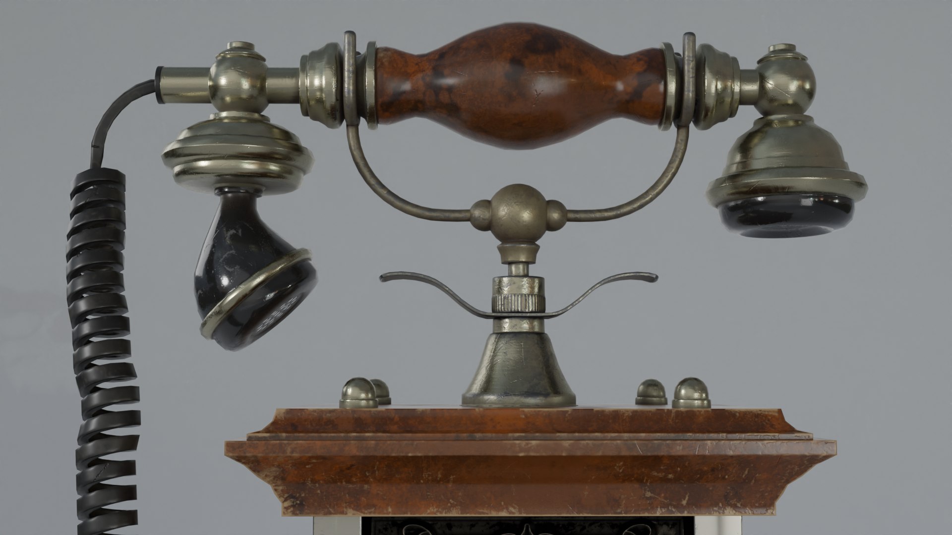 3D Low poly Old Antique Phone - TurboSquid 2166126