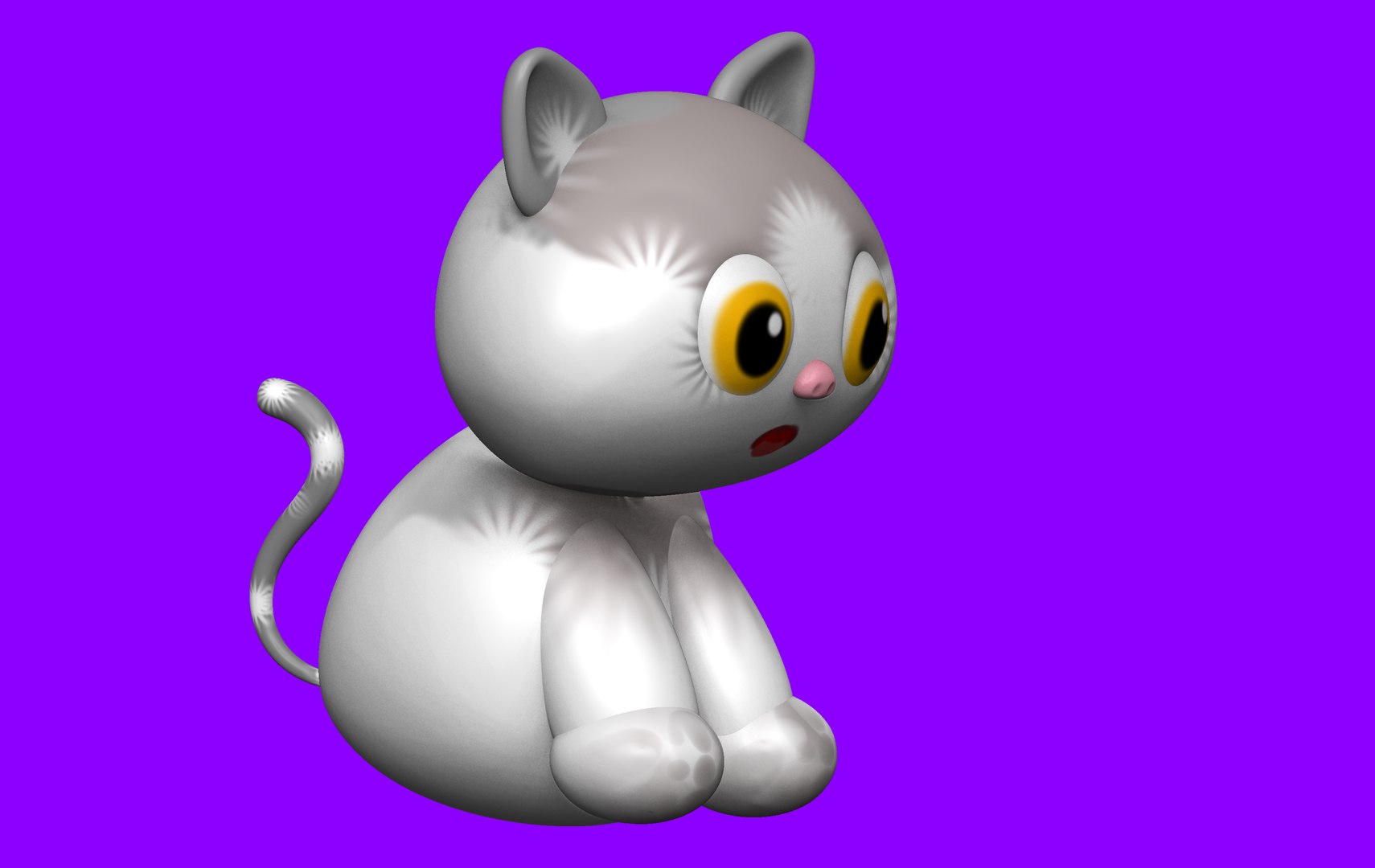 Emoji Cat 2 3D Model - TurboSquid 2163300