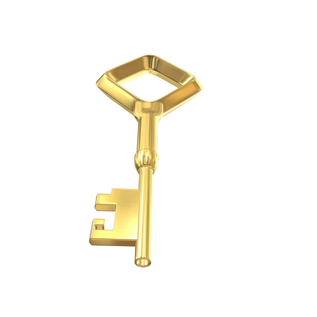 3D Golden Key 3d-model - TurboSquid 2322466