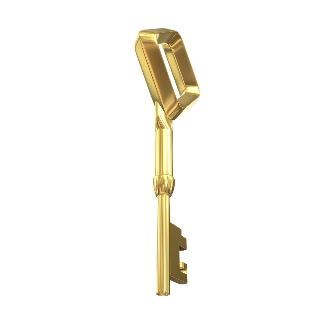 3D Golden Key 3d-model - TurboSquid 2322466