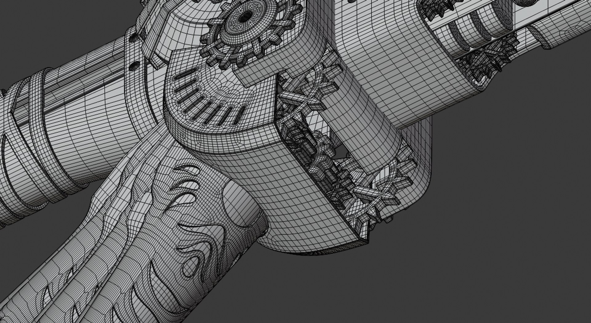 3D Model Steampunk Sword - TurboSquid 1600150