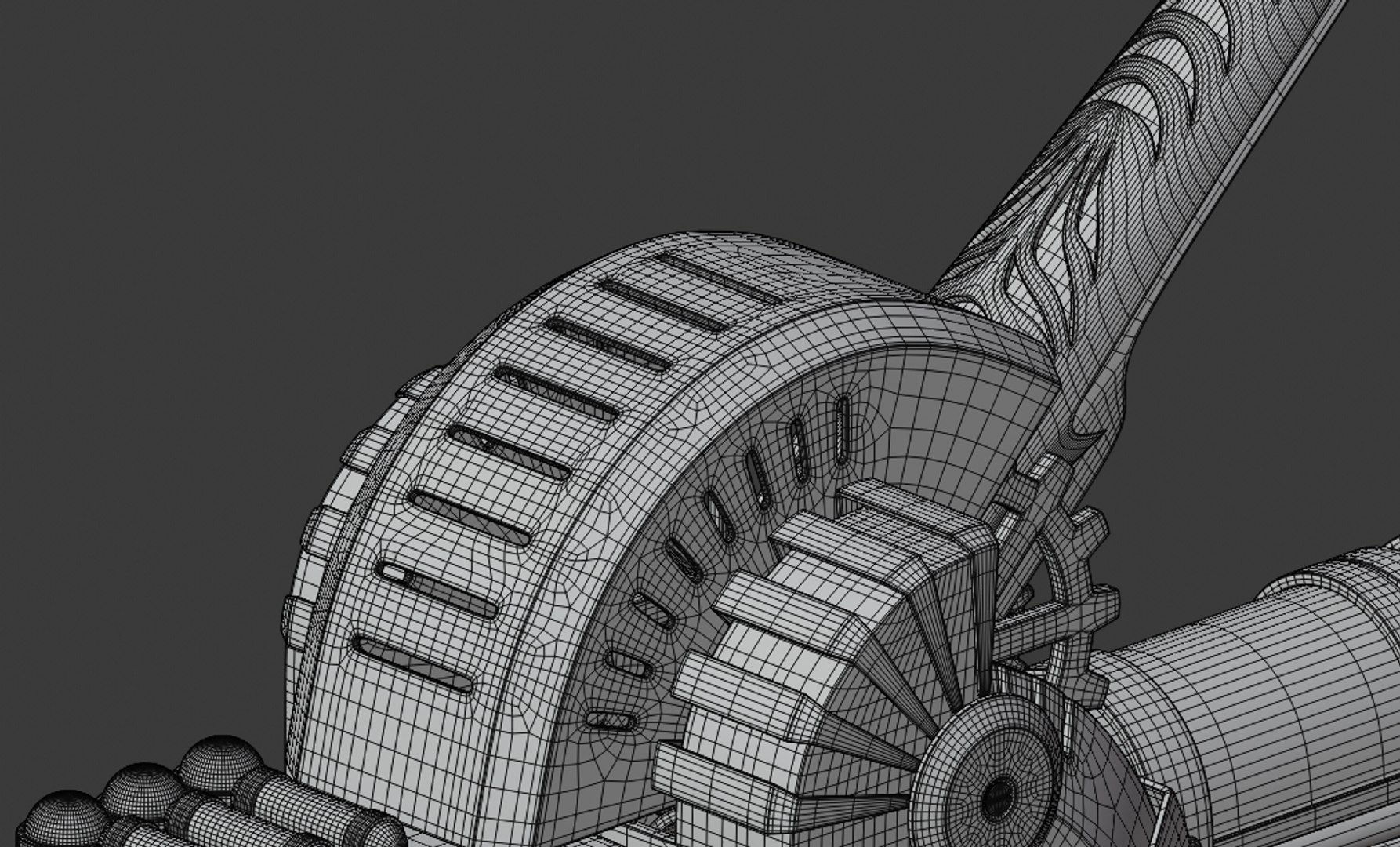 3D Model Steampunk Sword - TurboSquid 1600150