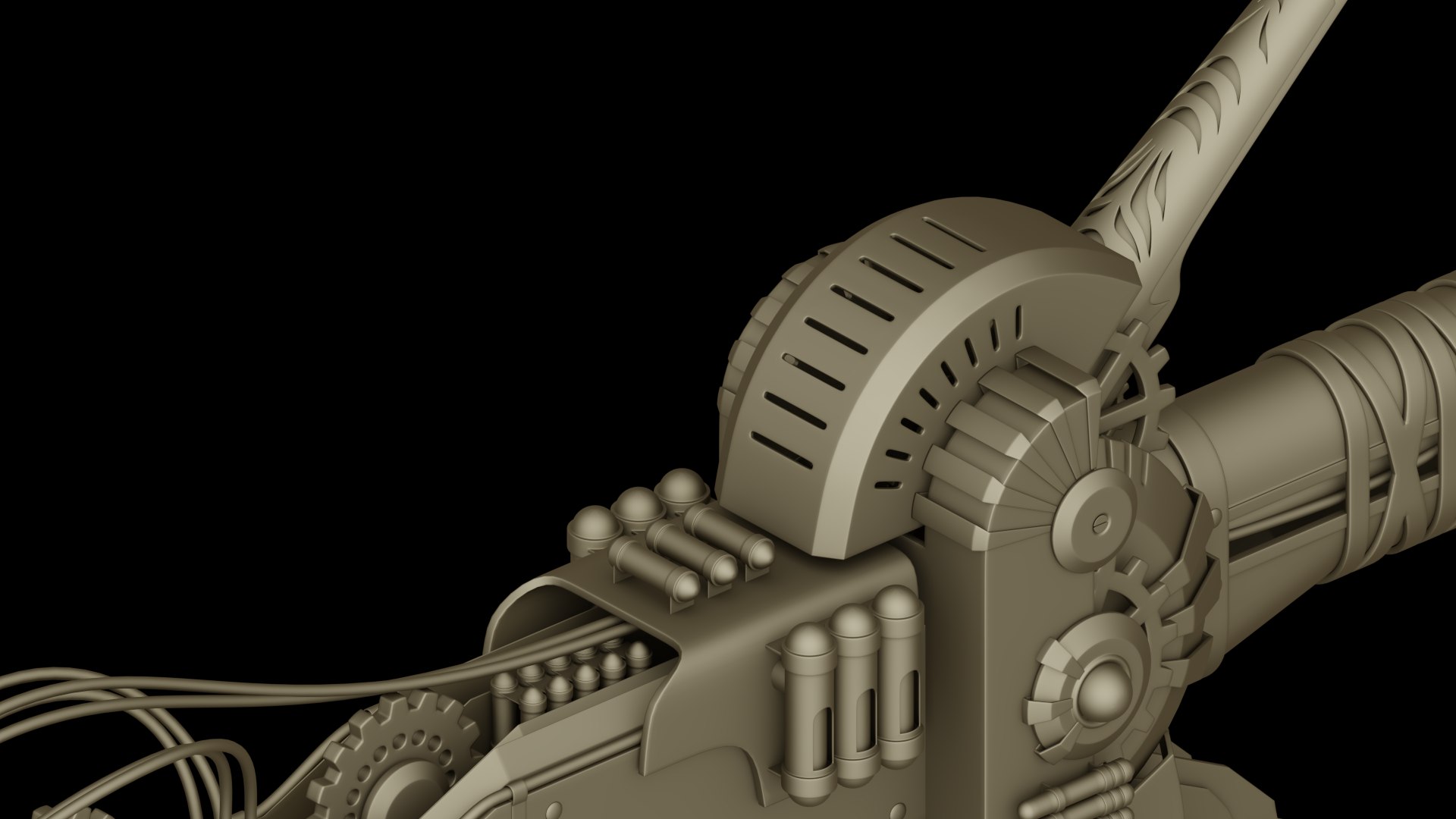 3D Model Steampunk Sword - TurboSquid 1600150