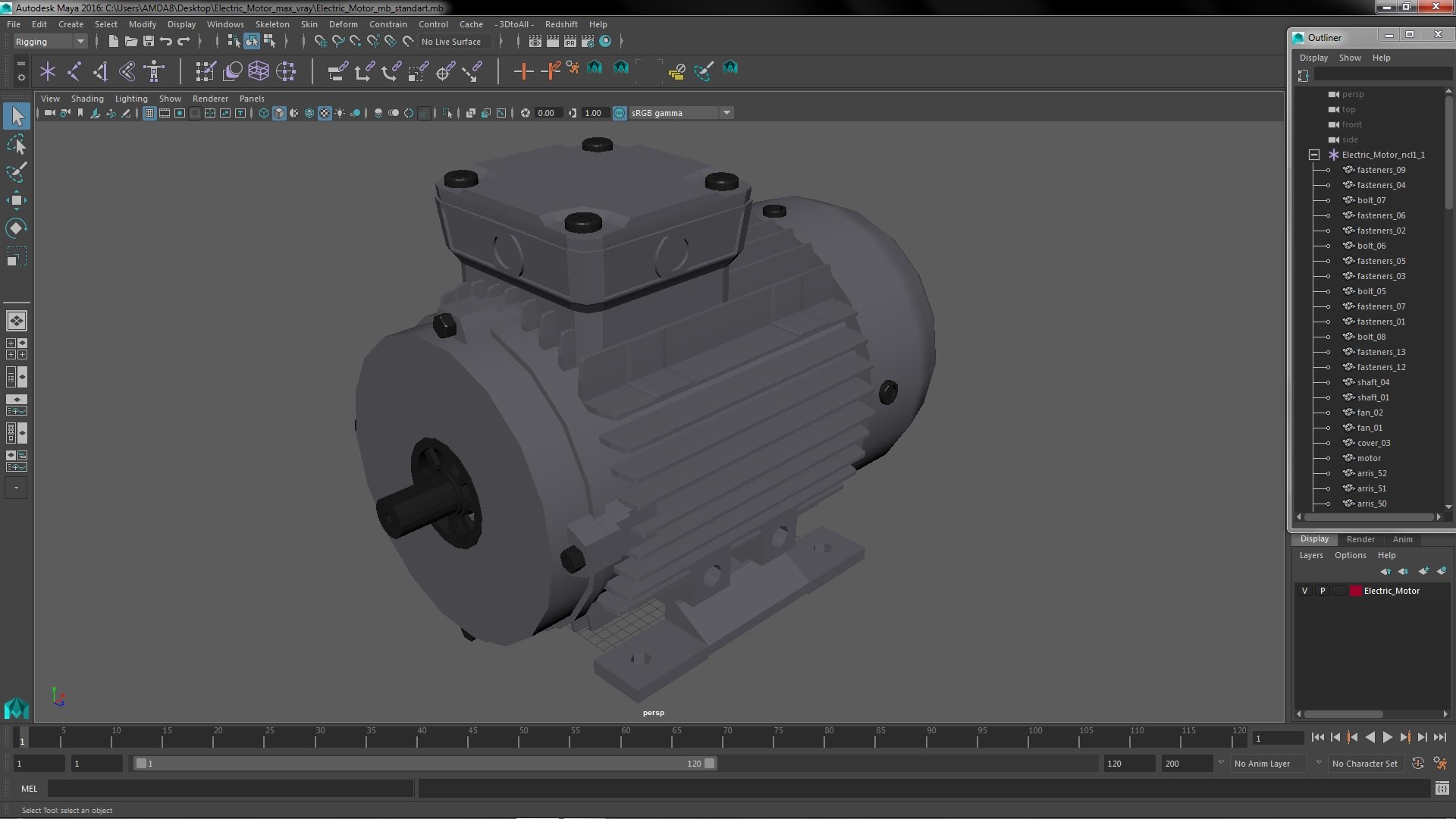 Electric Motor 3D model - TurboSquid 2093173