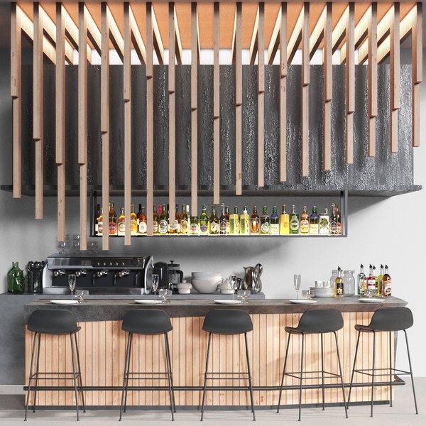 3D Bar Models | TurboSquid