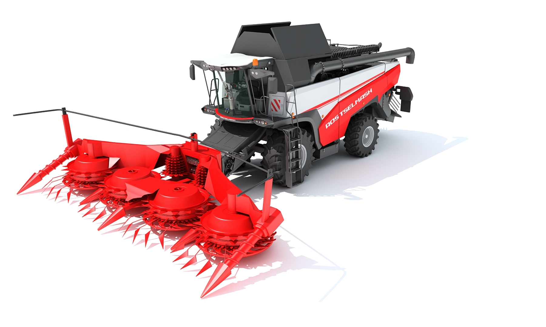 3D model rostselmash forage combine harvester - TurboSquid 1448025