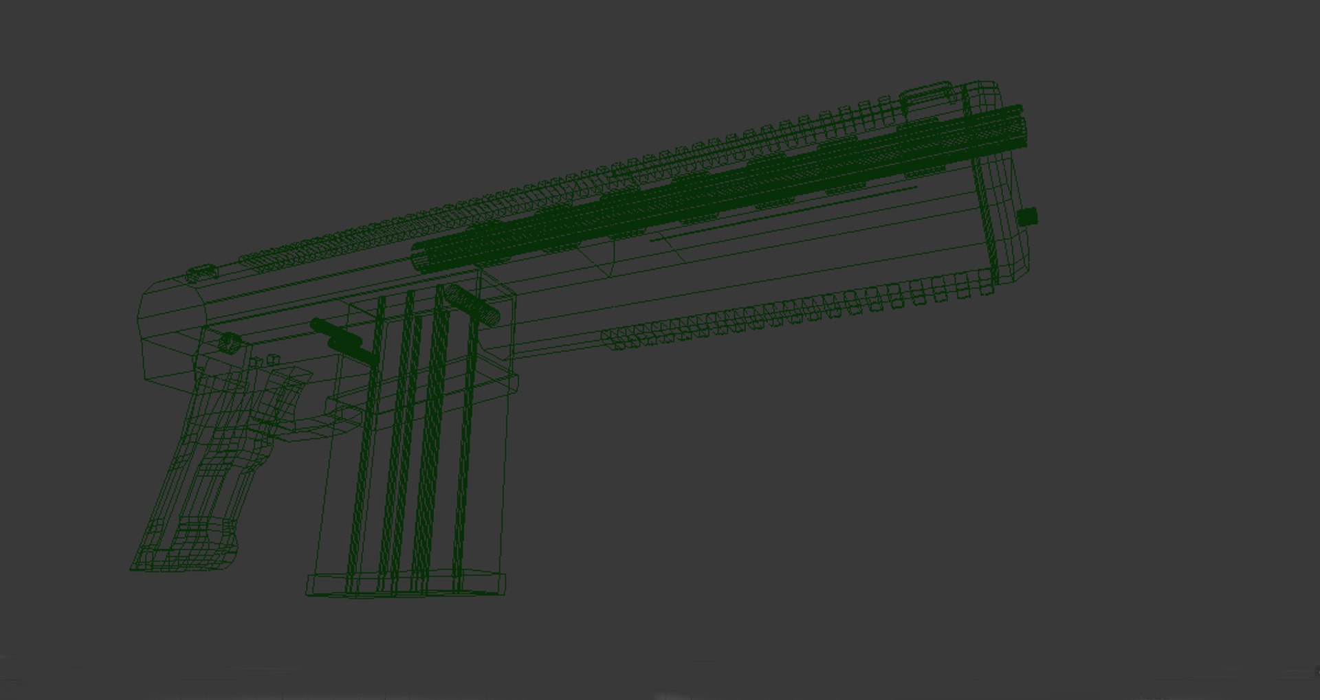 45 Caliber Compact Assault Rifle 3d Model