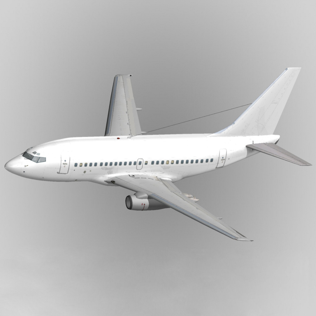 lightwave b737-100 generic white