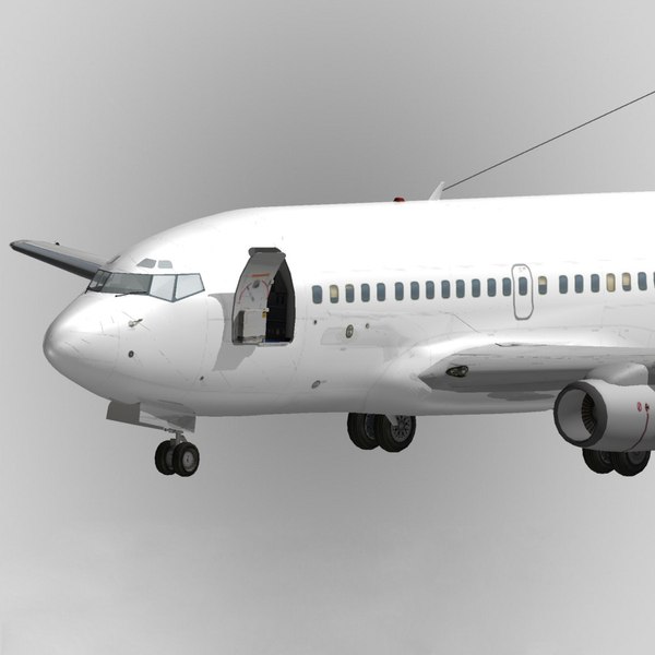 lightwave b737-100 generic white
