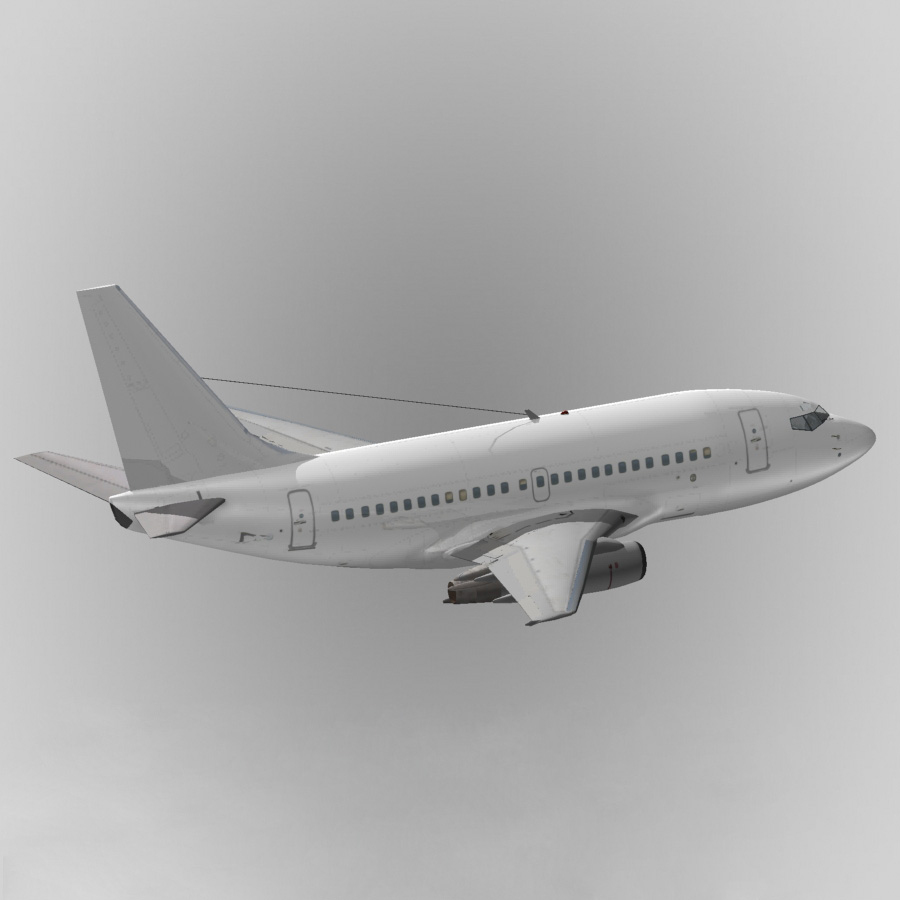 lightwave b737-100 generic white