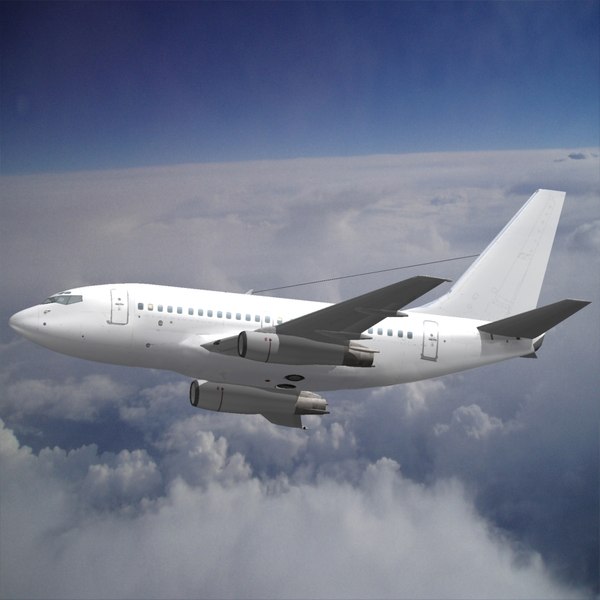 lightwave b737-100 generic white