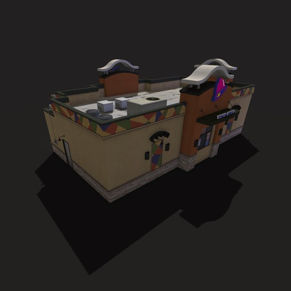 3d model taco bell restaurant