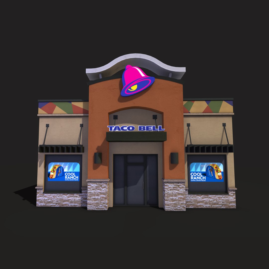 3d Model Taco Bell Restaurant