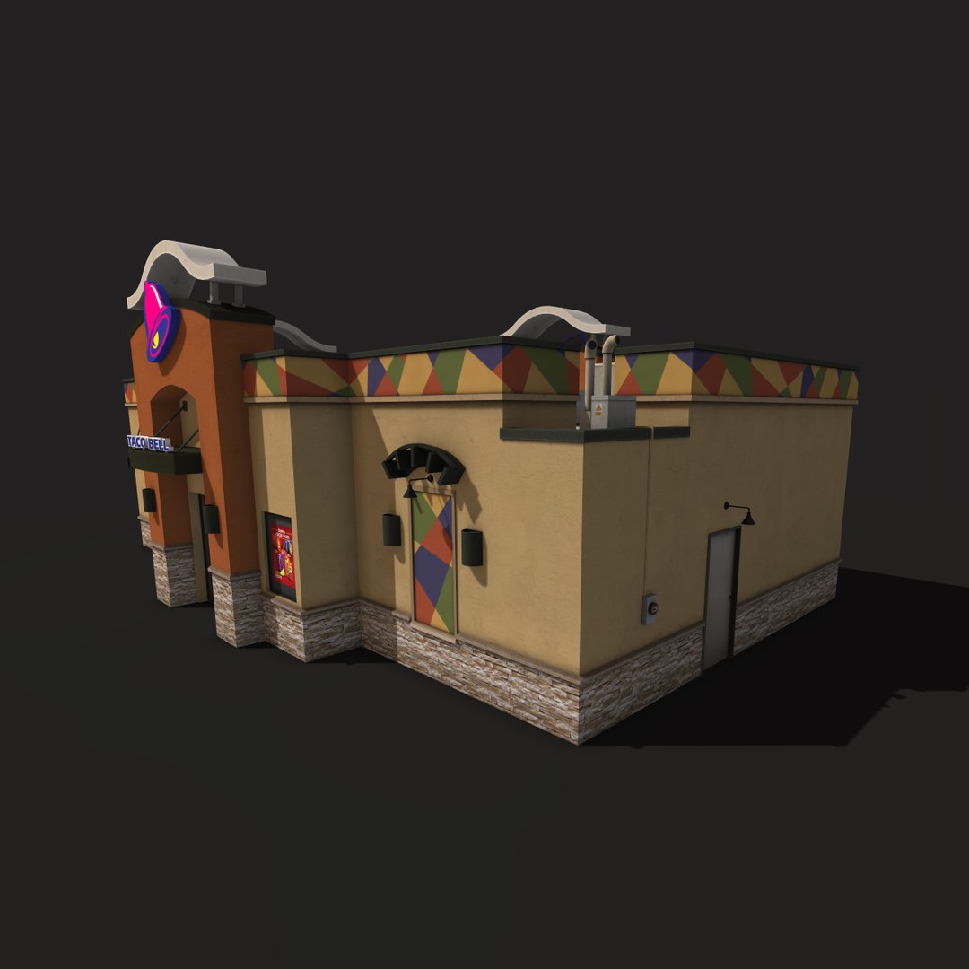 3d Model Taco Bell Restaurant
