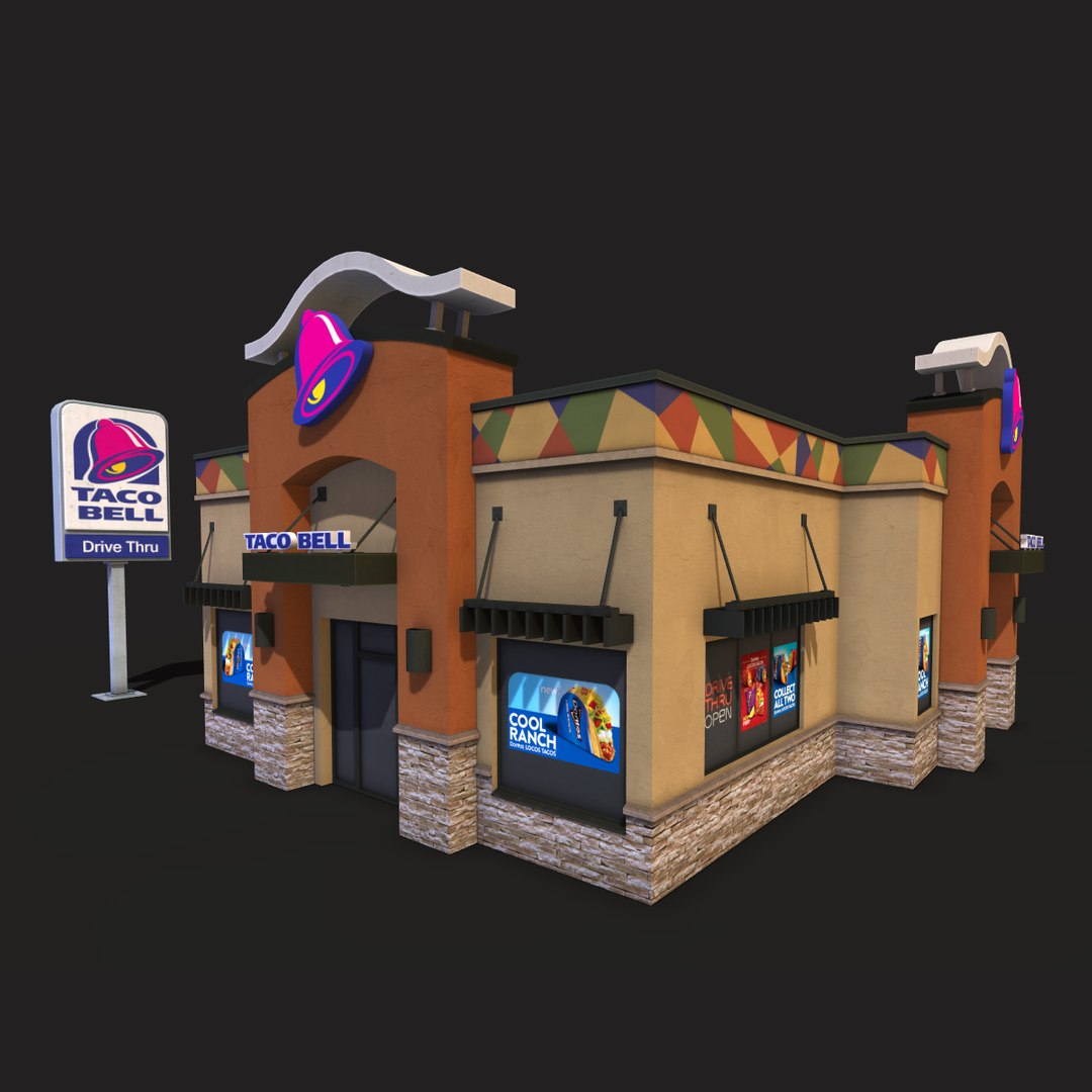 3d Model Taco Bell Restaurant