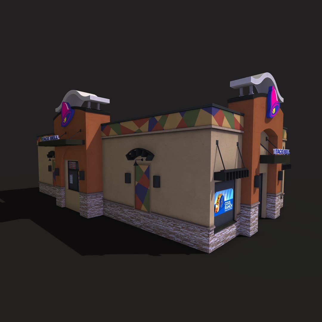 3d Model Taco Bell Restaurant