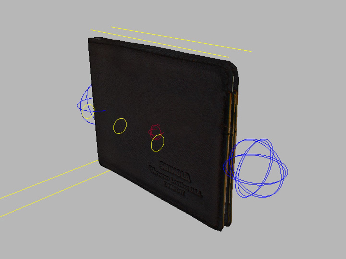 3d Rigged Wallet Model