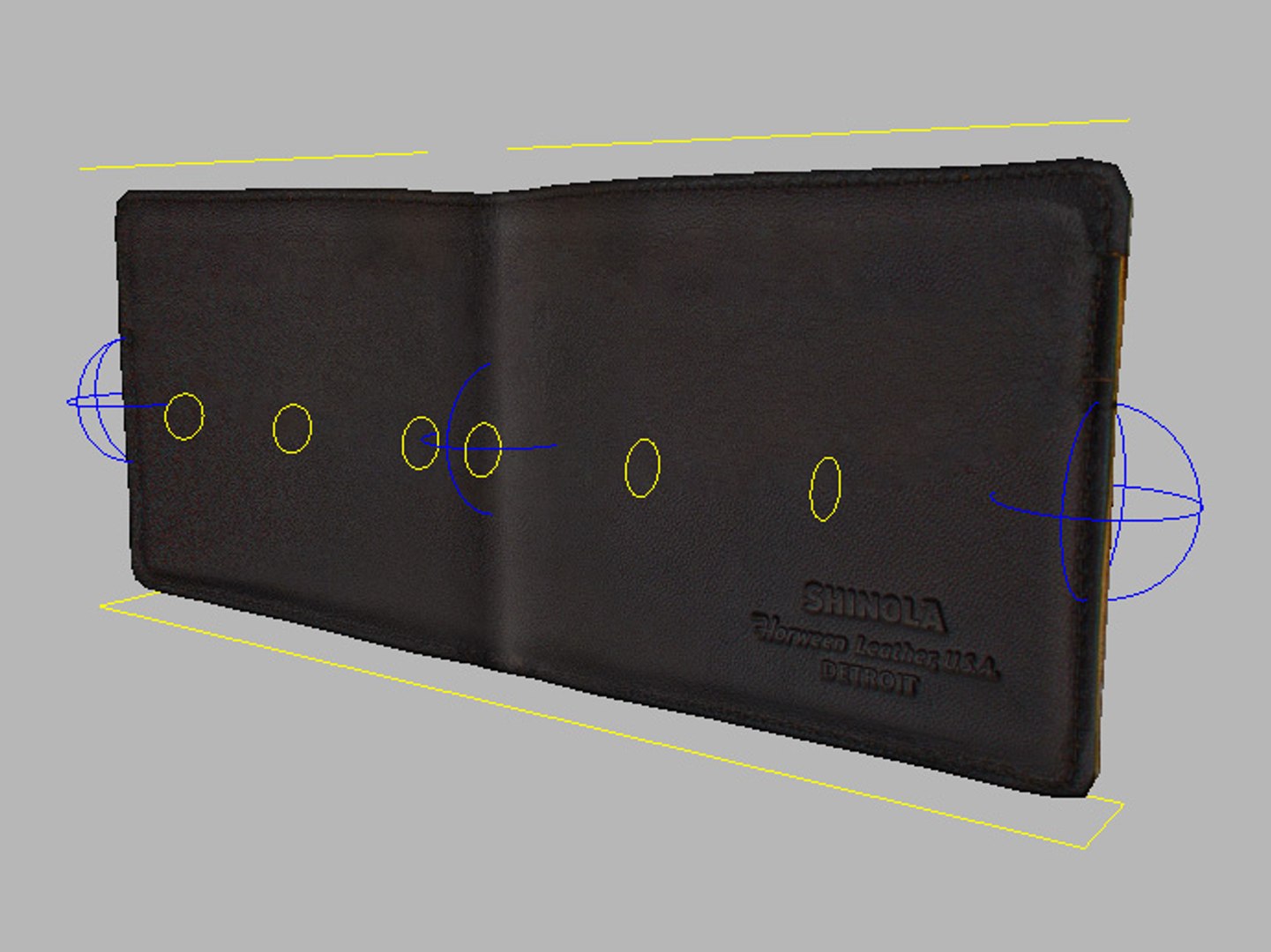 3d Rigged Wallet Model