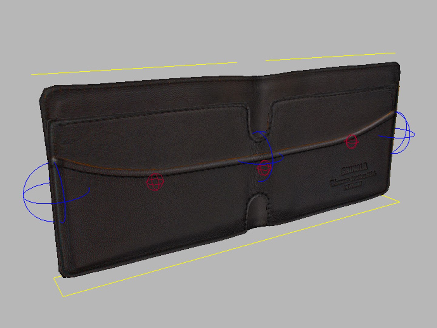 3d Rigged Wallet Model