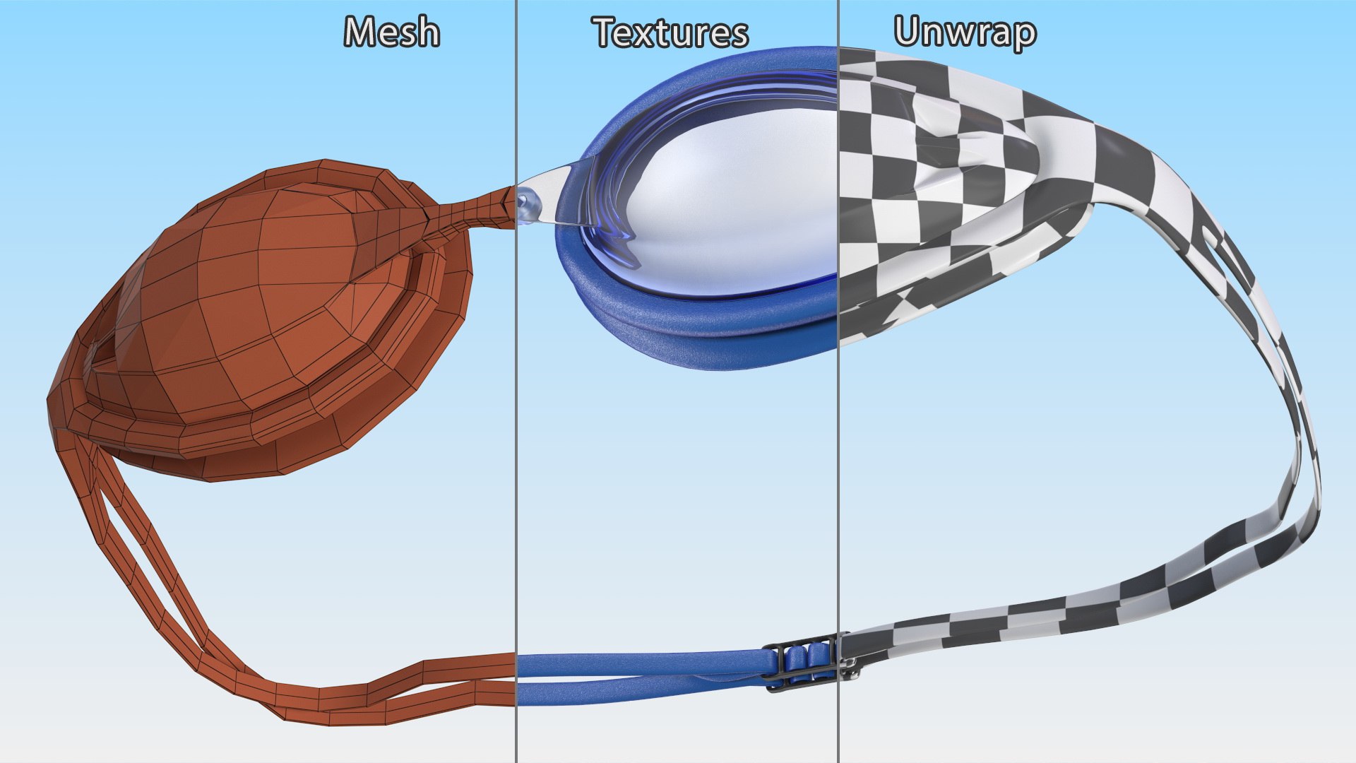 Swim Goggles 3D Model - TurboSquid 2117731
