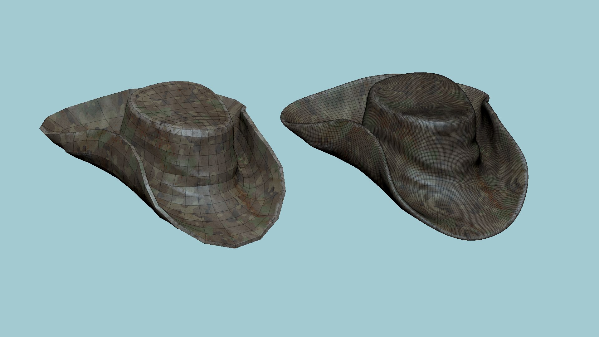 3D Ranger Hunter Hat - Character Fashion Design Model - TurboSquid 1723256