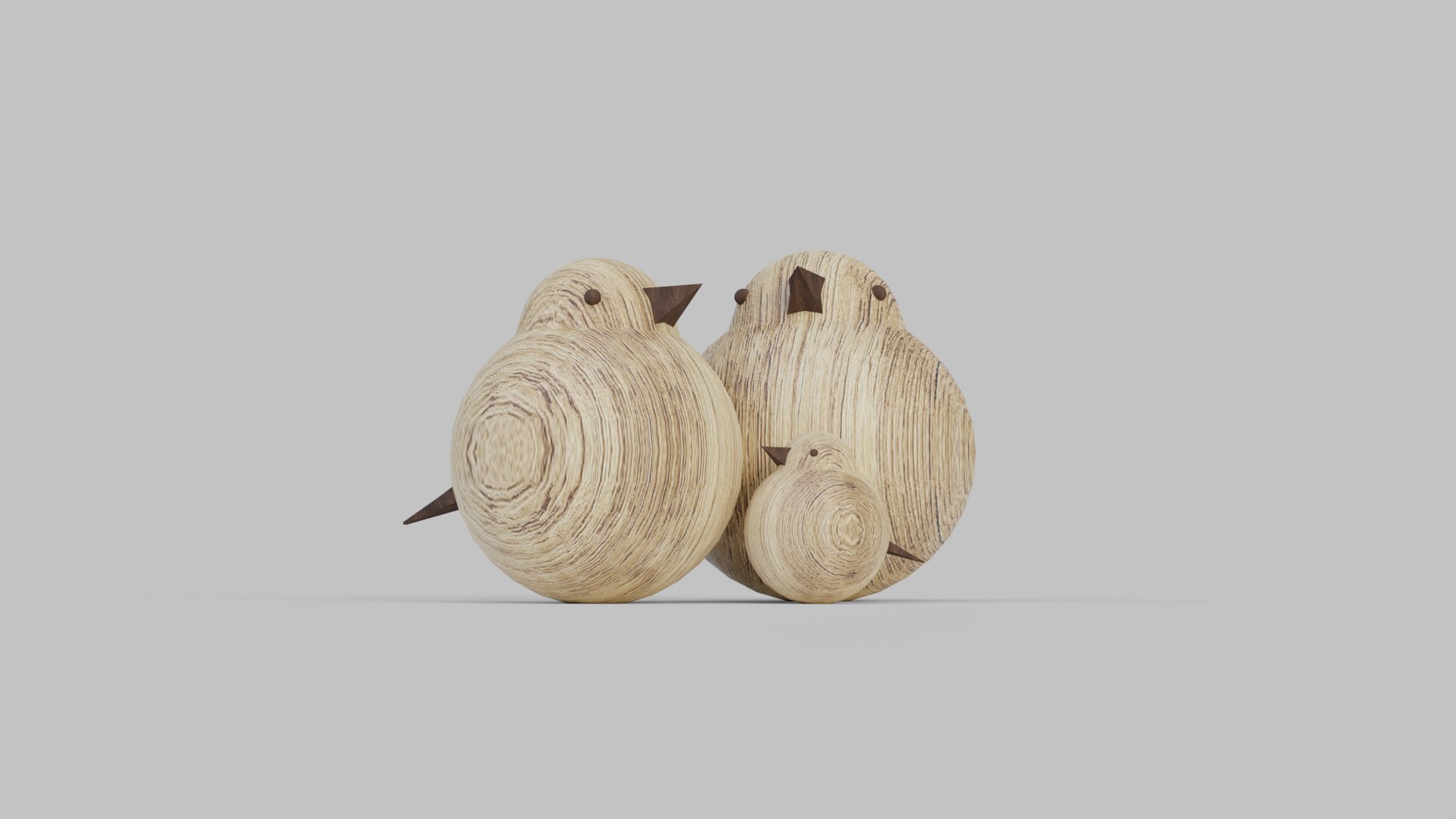 3D Wooden Carving Sparrow Theme Showpiece Model - TurboSquid 2130210