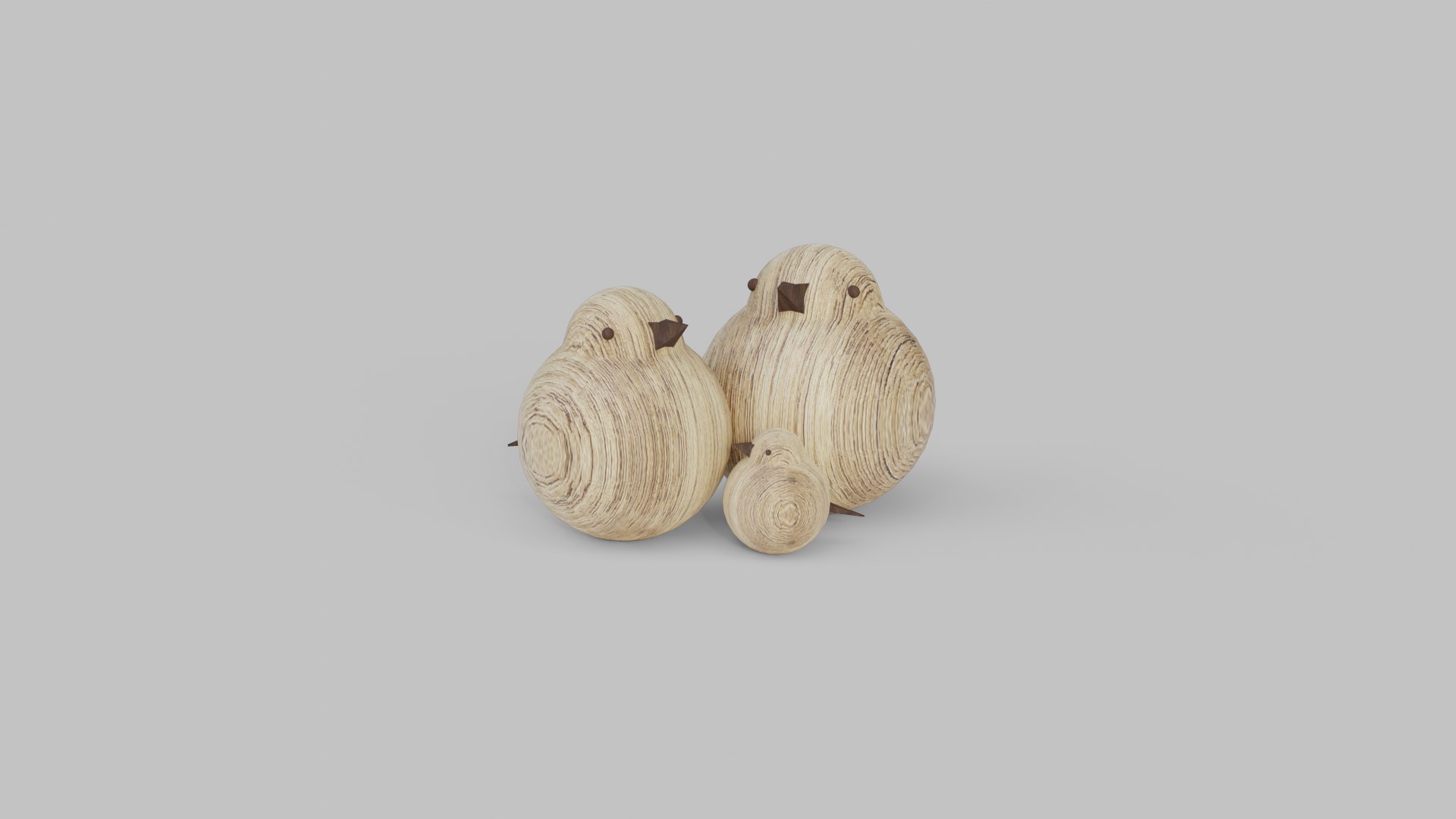3D Wooden Carving Sparrow Theme Showpiece Model - TurboSquid 2130210