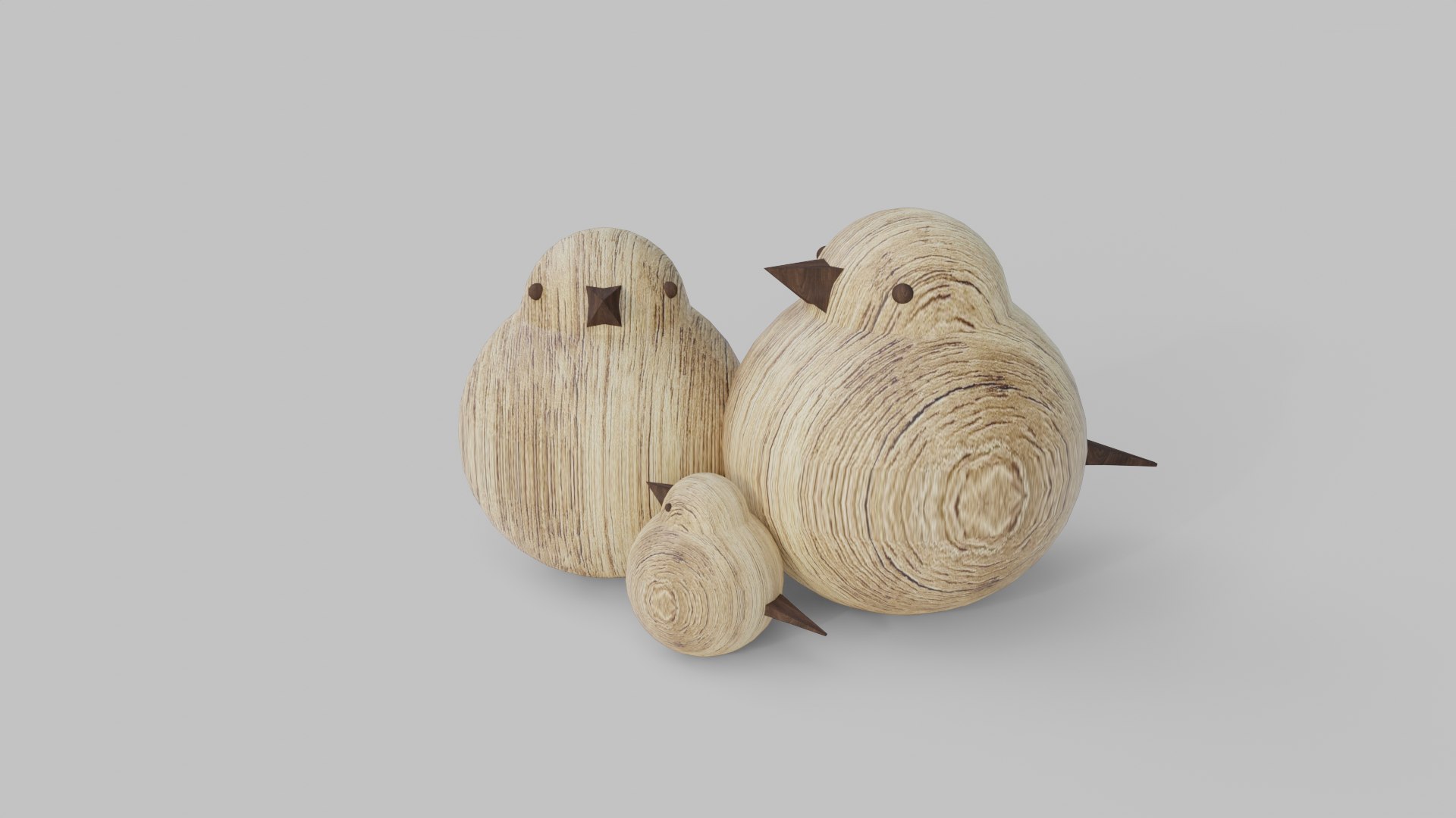 3D Wooden Carving Sparrow Theme Showpiece Model - TurboSquid 2130210