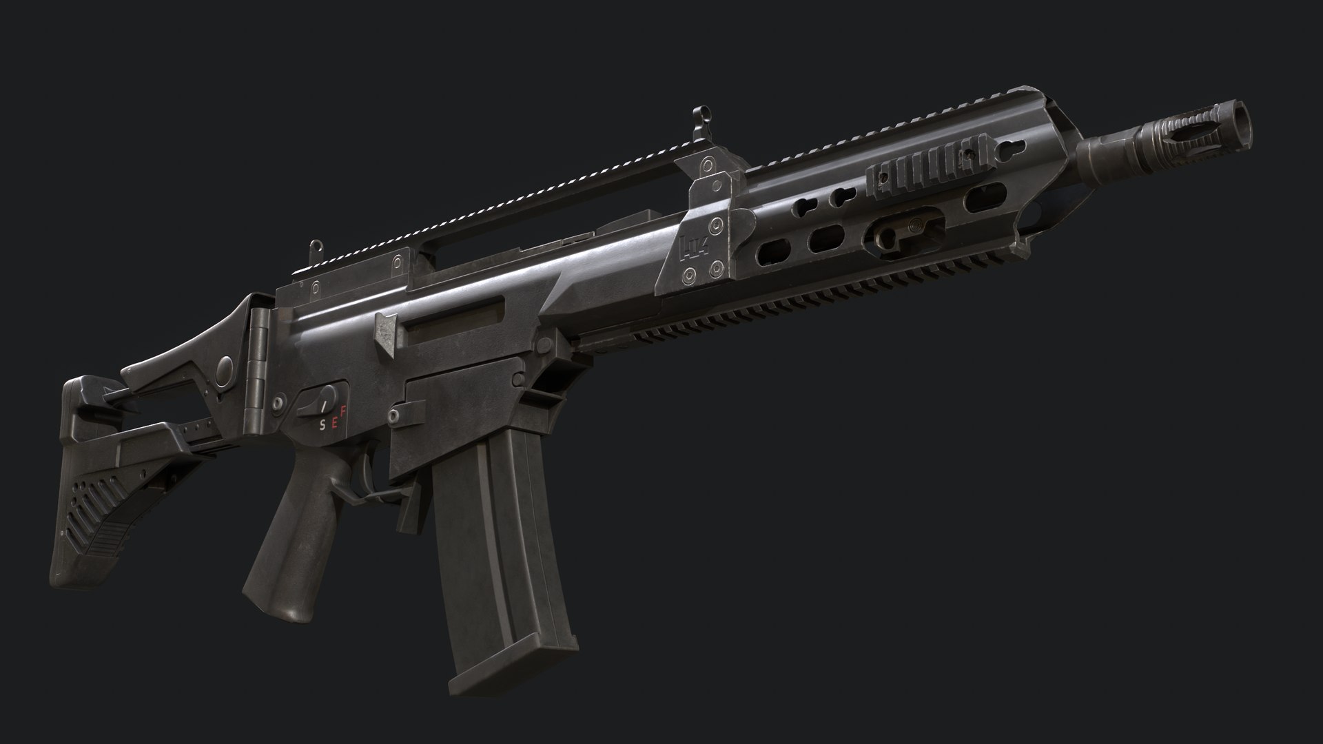 3D G36KA4 Assault Rifle - Game Ready Model - TurboSquid 2287479