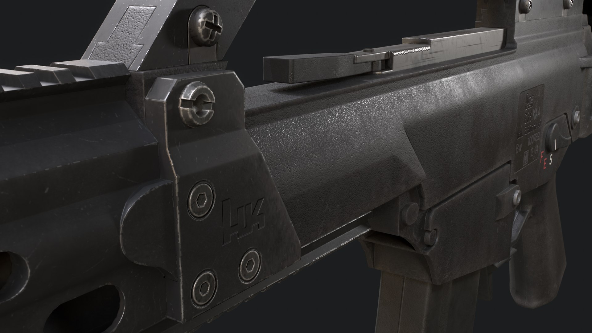 3D G36KA4 Assault Rifle - Game Ready Model - TurboSquid 2287479