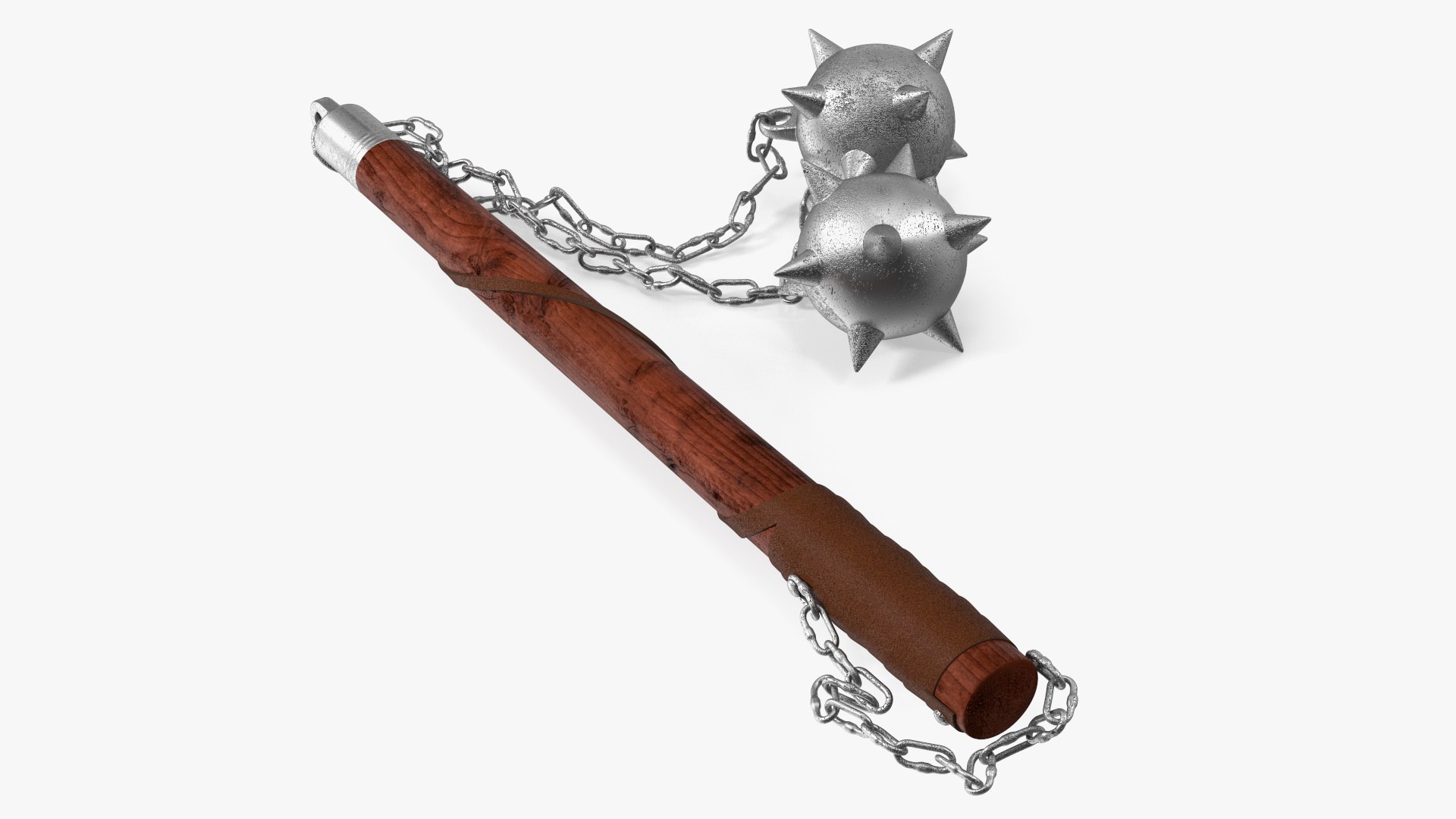 3D Double Ball Medieval Flail - TurboSquid 2083619