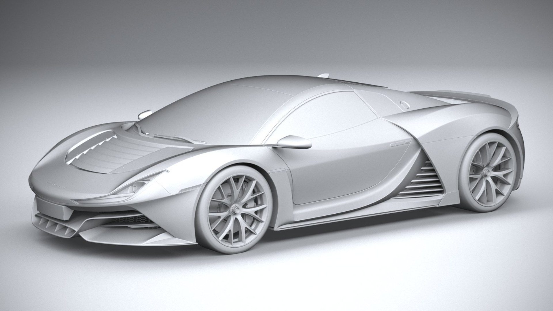 Generic supercar 2020 3D model - TurboSquid 1512121