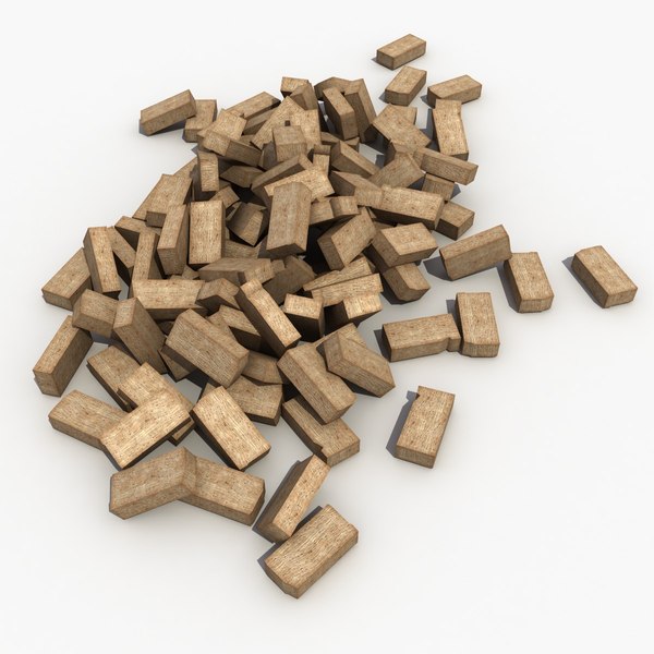 3d model bricks modeled materials