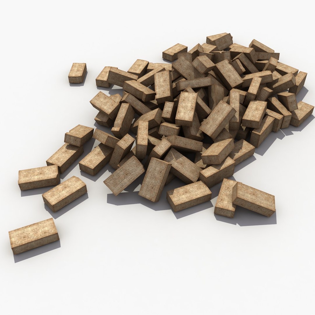 3d Model Bricks Modeled Materials