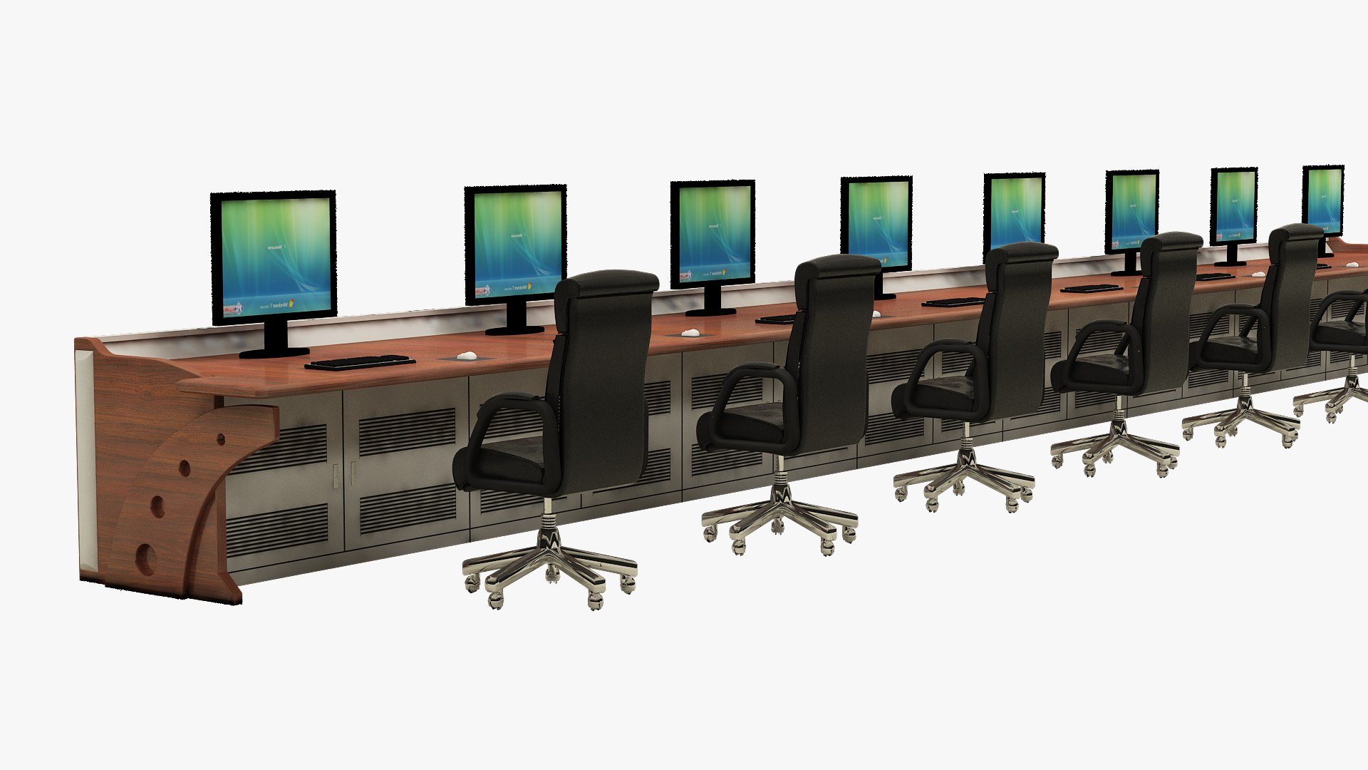 3D Control Desk Model - TurboSquid 1909924