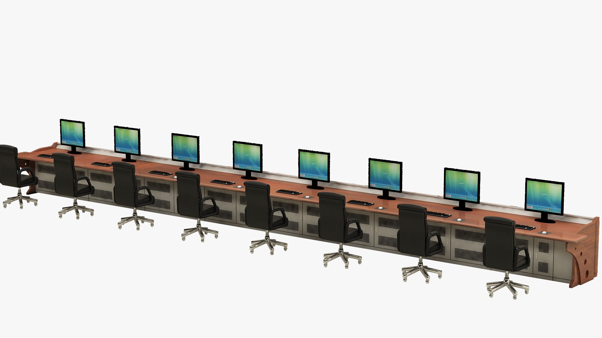 3D Control Desk Model - TurboSquid 1909924