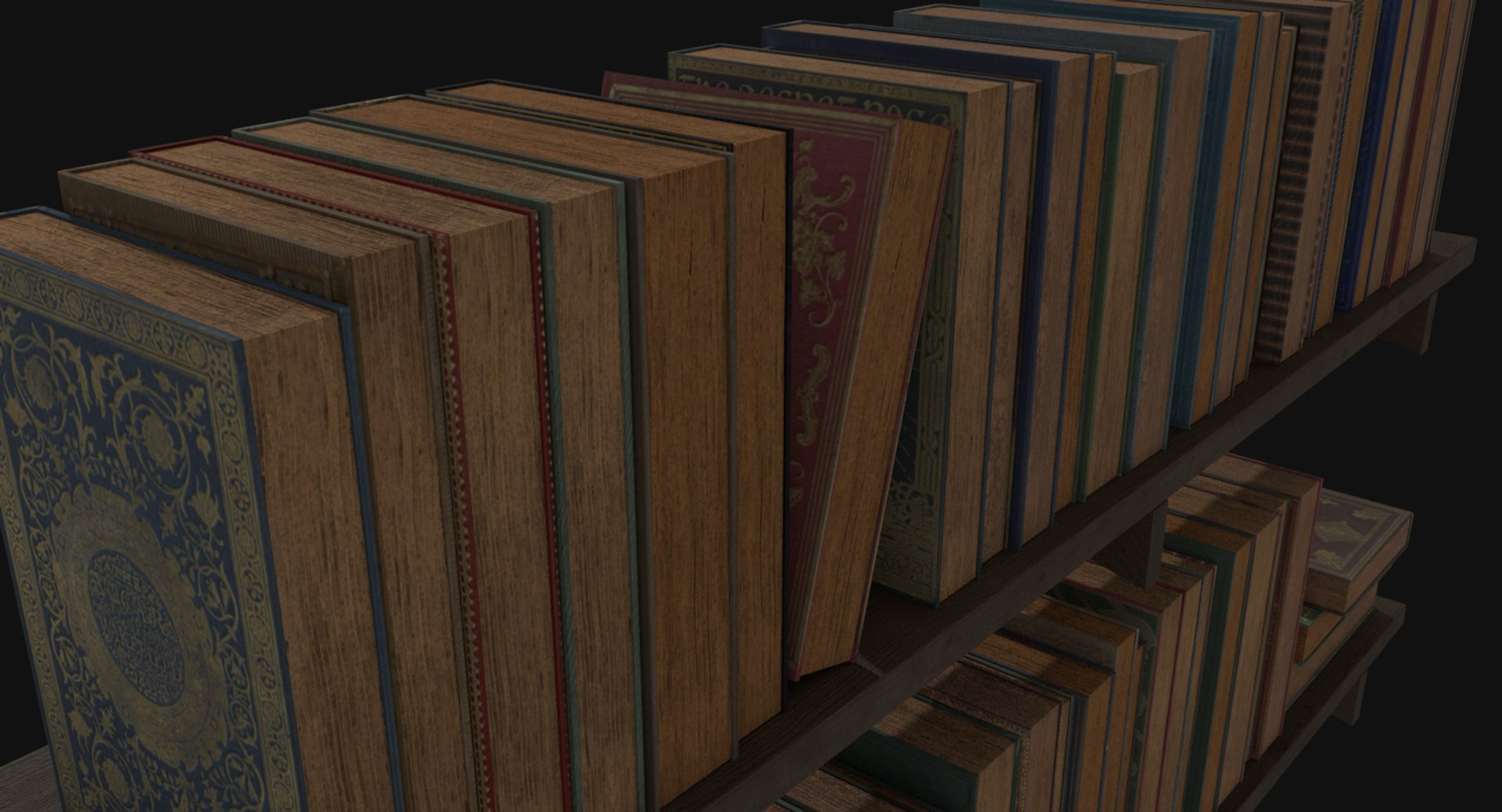 3D Old Books - TurboSquid 1329162
