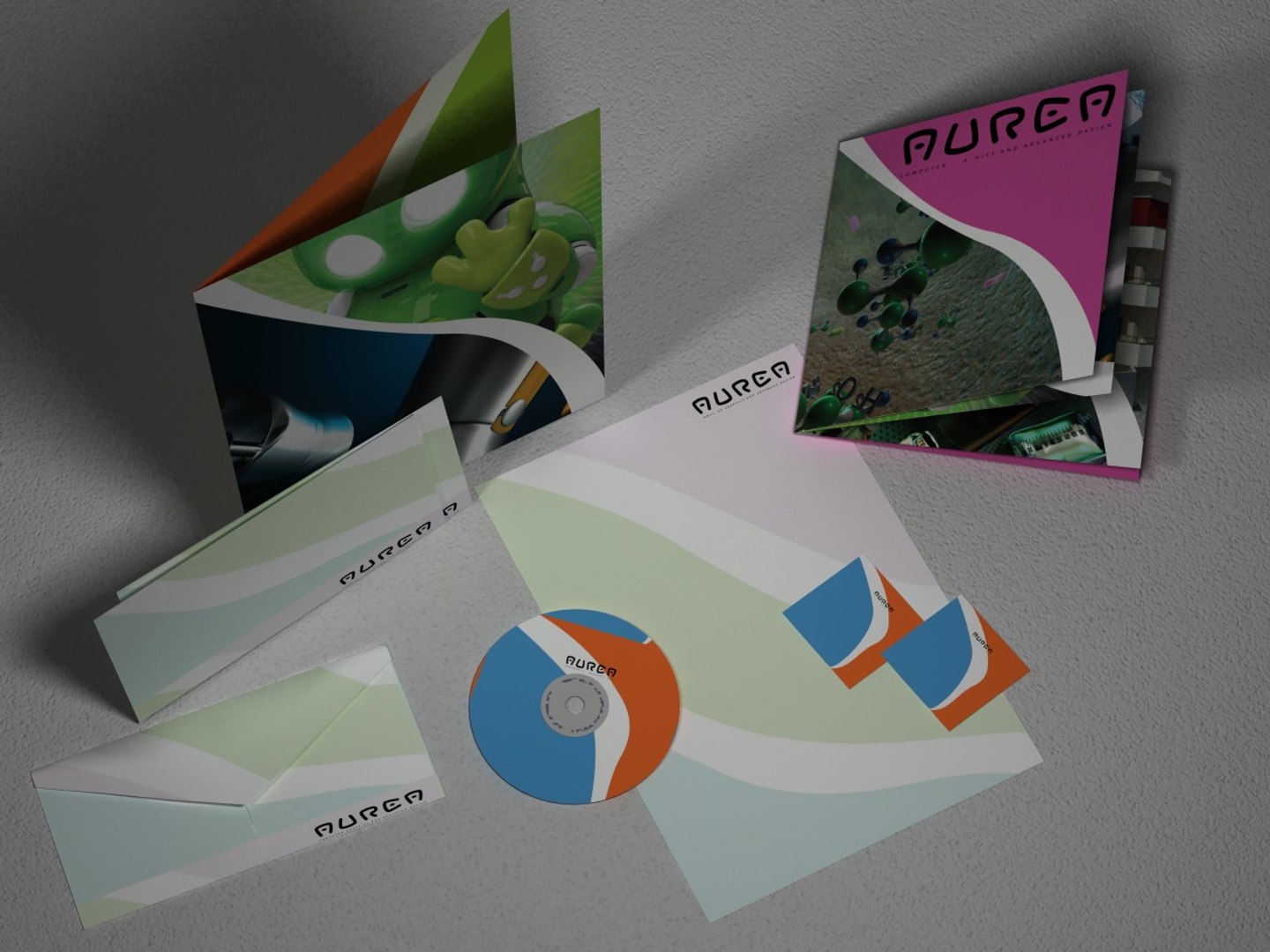 3d Model Business Stationery