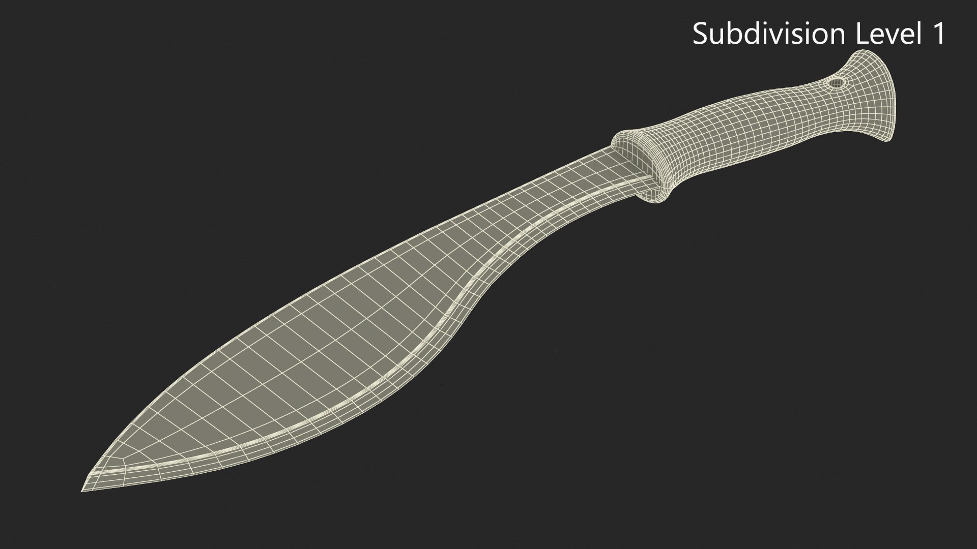 3D Kukri Blade Machete - TurboSquid 2016291