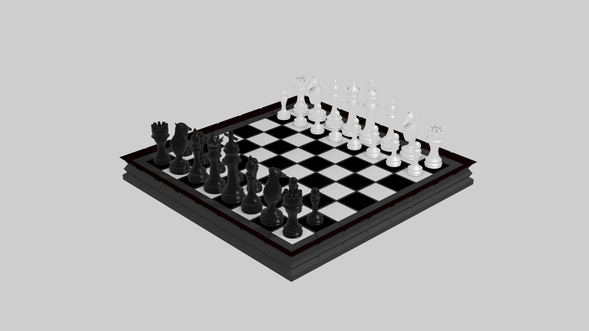 3D Chess Set Model - TurboSquid 1656743