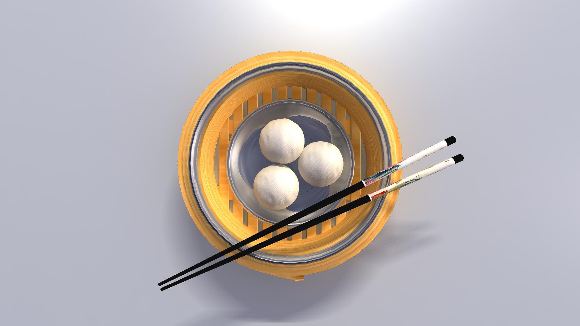 China Fish Ball 3d Model