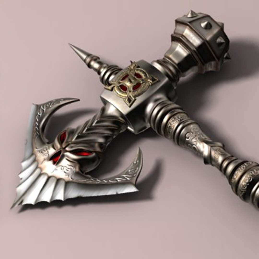 3d Model Deamon Axe