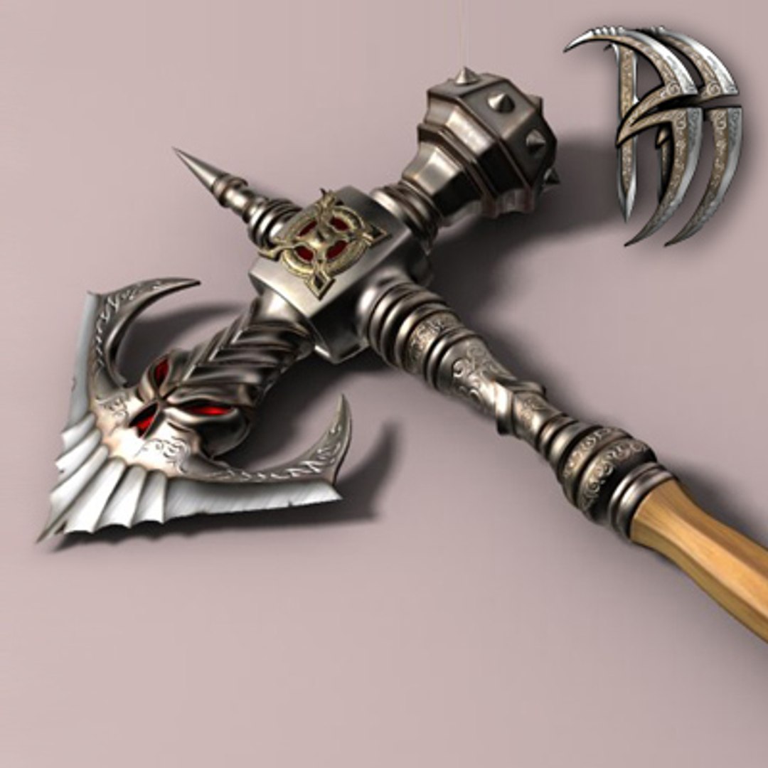 3d Model Deamon Axe