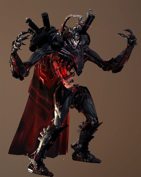 3D cyborg rigged monster - TurboSquid 1206118