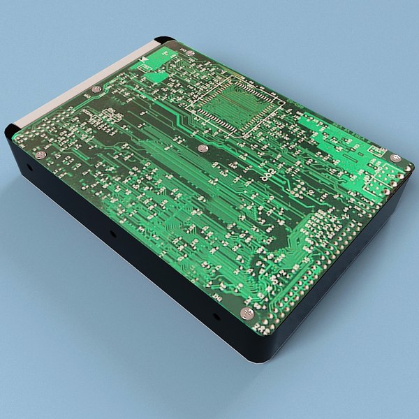 computer components card 3d model