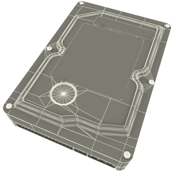 computer components card 3d model
