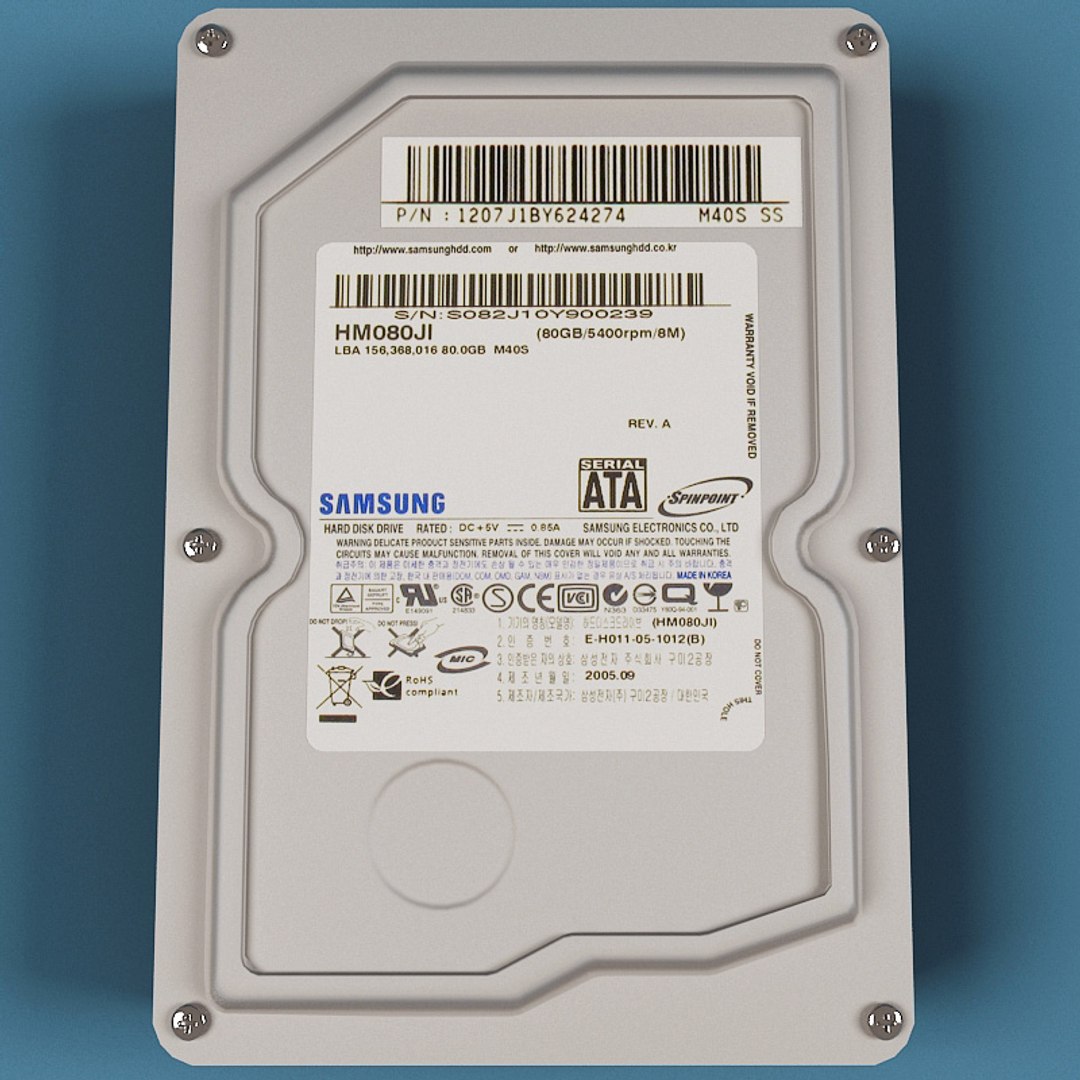 computer components card 3d model