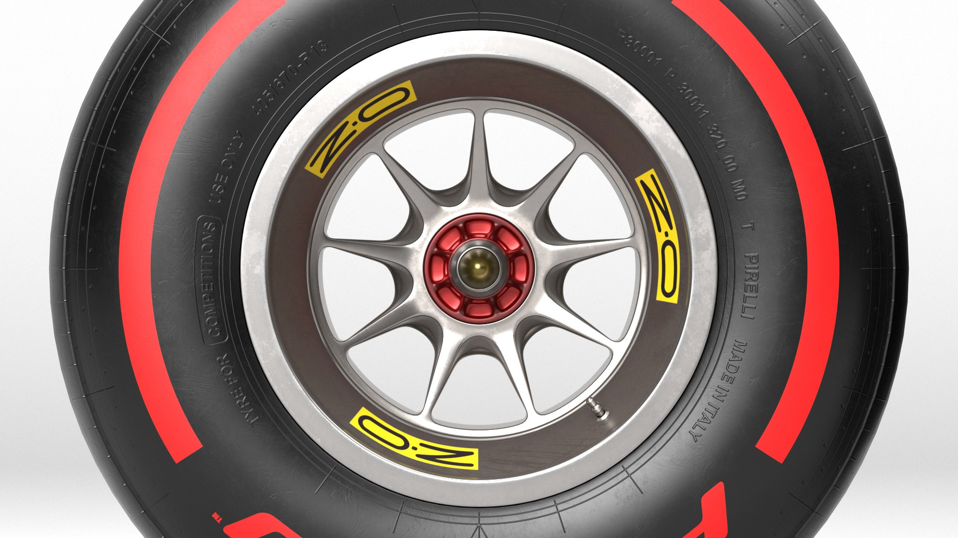 3D F1 Wheel - SUPERSOFT - TurboSquid 1831531